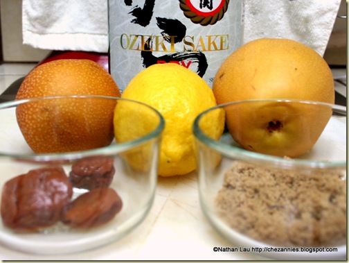 Evolution of Dessert: Sake-Poached Asian Pears with Ume and Li Hing ...